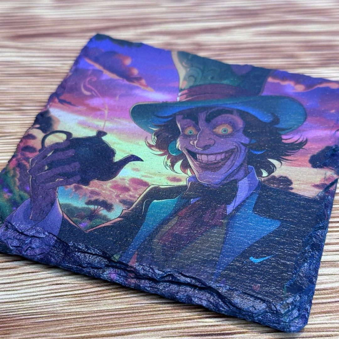 Alice in Wonderland Anime Style Slate Coaster - Mad Hatter – WearItOut